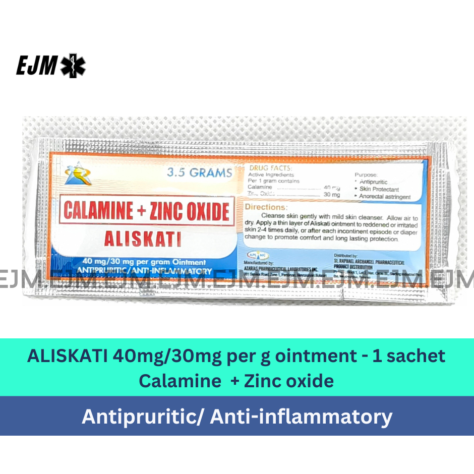 ALISKATI Calamine + Zinc oxide 40mg/30mg per g topical- 1 sachet ...