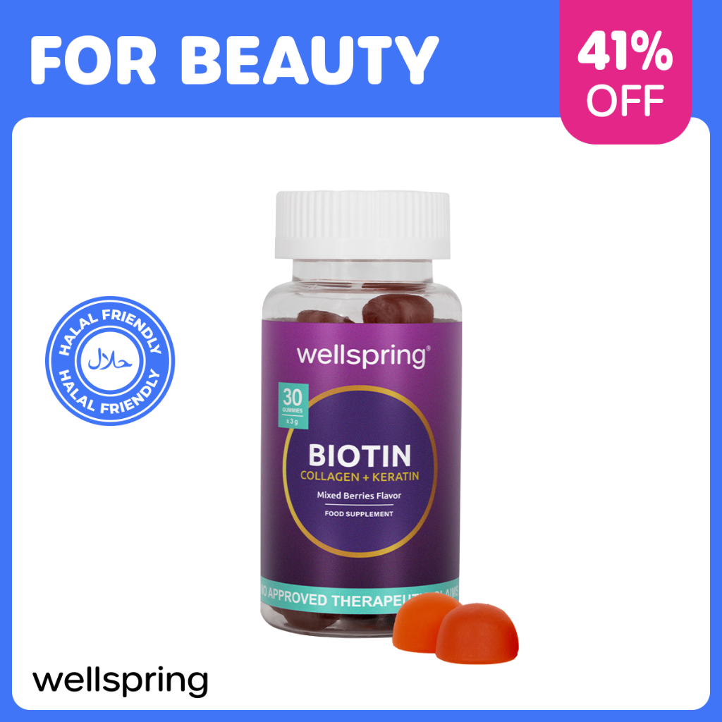 Wellspring 3 in 1 Biotin (With Keratin and Collagen) For Hair care ...