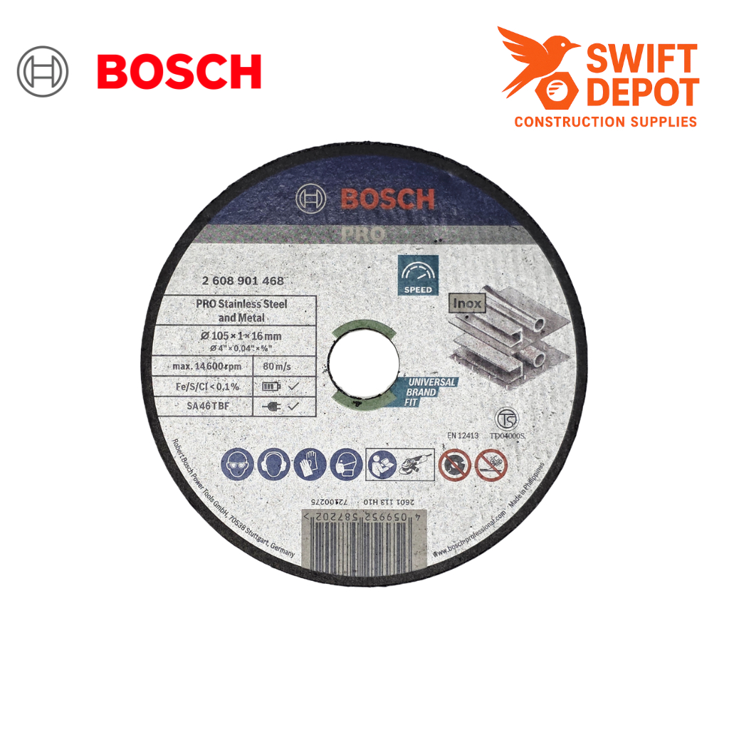 Bosch Cutting Disk #4 Expert Super Thin for Stainless Steel | Shopee ...