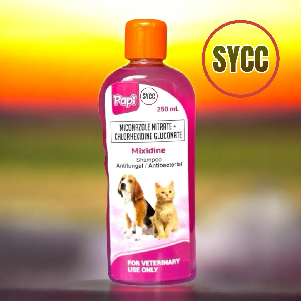 Papi Mixidine Anti Fungal & Anti bacterial Shampoo for Pets 250ml ...