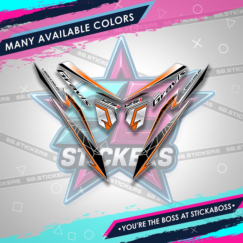 MIO GRAVIS 125i STICKER DECALS ( 2025 CUSTOM THUNDER LINE ) | Shopee ...