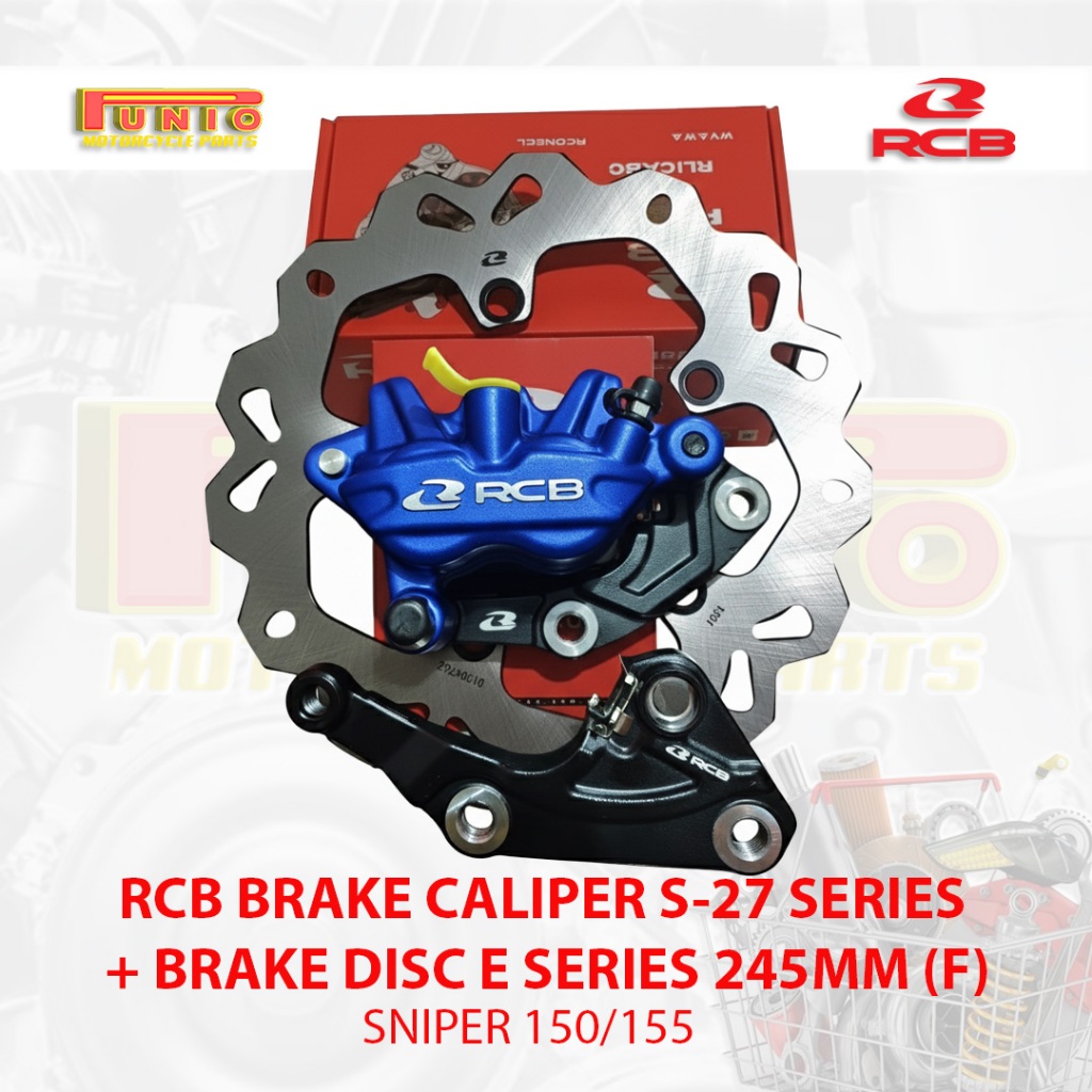 NEW! RCB BRAKE CALIPER S27 SERIES + BRAKE DISC E SERIES 245MM (FRONT ...
