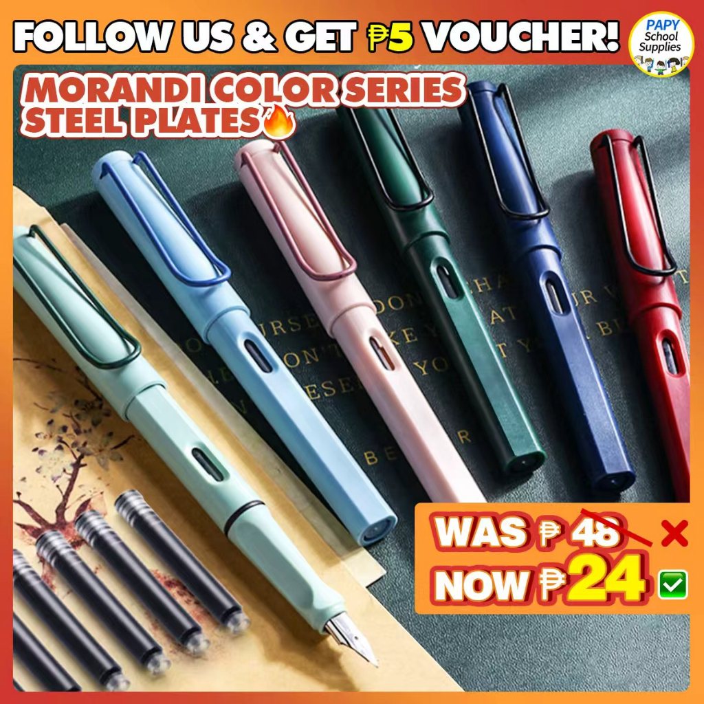 Simple Fountain Pen Replaceable Ink Calligraphy Practice Pen Stationery ...