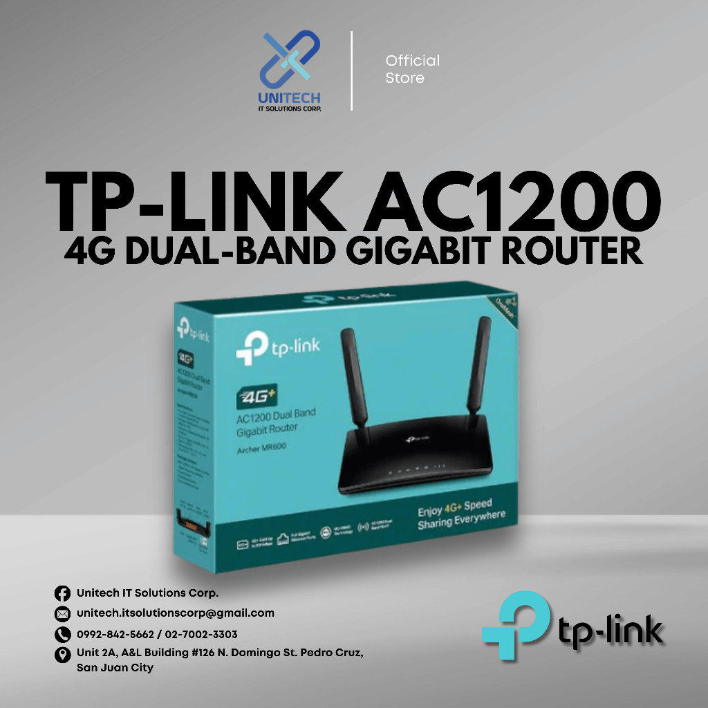 TP-Link AC1200 4G Dual-Band Gigabit Router (ARCHER MR600) | Shopee Philippines