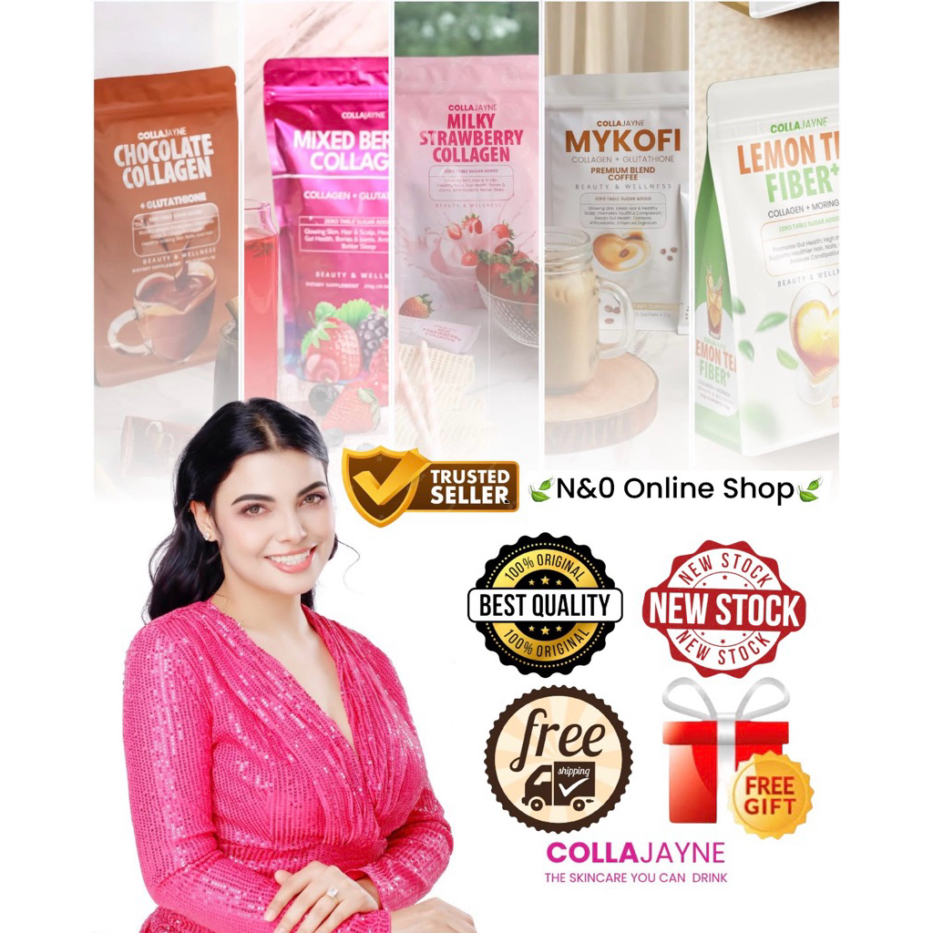 [W/FREEBIES] COLLAJAYNE ALL FLAVORS SAMPLER Pack 10 Sachets(GLUTATHIONE ...