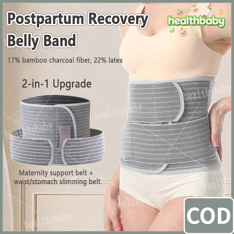 17% Bamboo Fiber Belly Binder for CS Mom 2-in1 Upgrade Postpartum ...