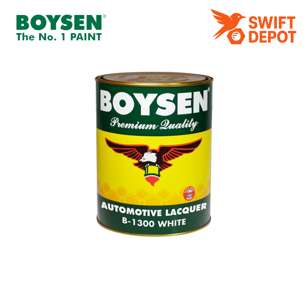 Boysen Auto Lacquer White Hi Gloss Nitrocellulose Lacquer (1L & 4L ...