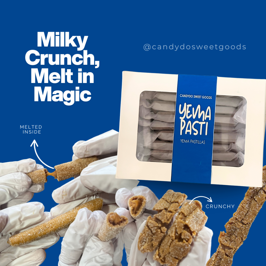 Candydo Sweet Goods Yema Pastillas - Chewy Milky Crunch Dessert Snack ...