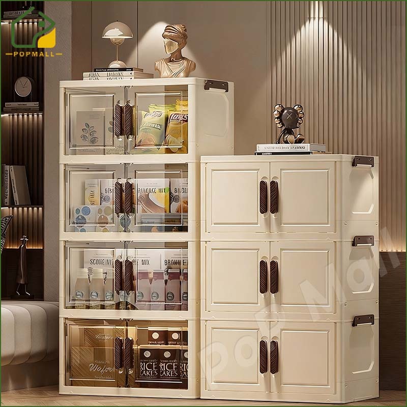 PoP Storage Cabinet Foldable Drawer Cabinet Home Organizer Plastic Box ...