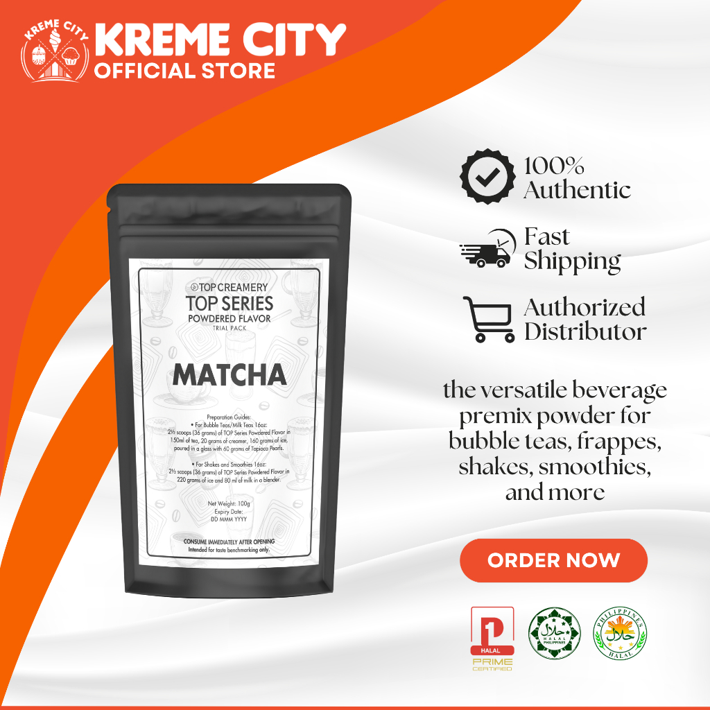 TOP Creamery Top Series Matcha Powdered Flavor Beverage Premix Trial ...