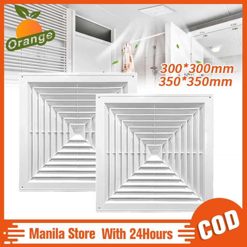 350*350MM Air Vent Deflector Ceiling Diffuser Horizontal Flow Duct ...