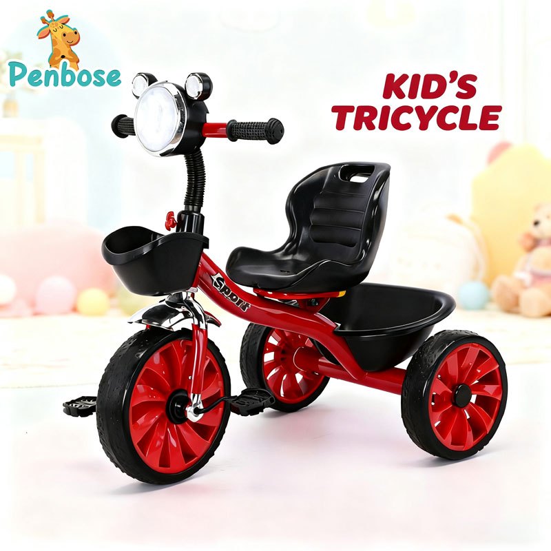 PENBOSE New Bicycle Kid 1-6Y Tricycle Children Learning Bicycle Ride ...