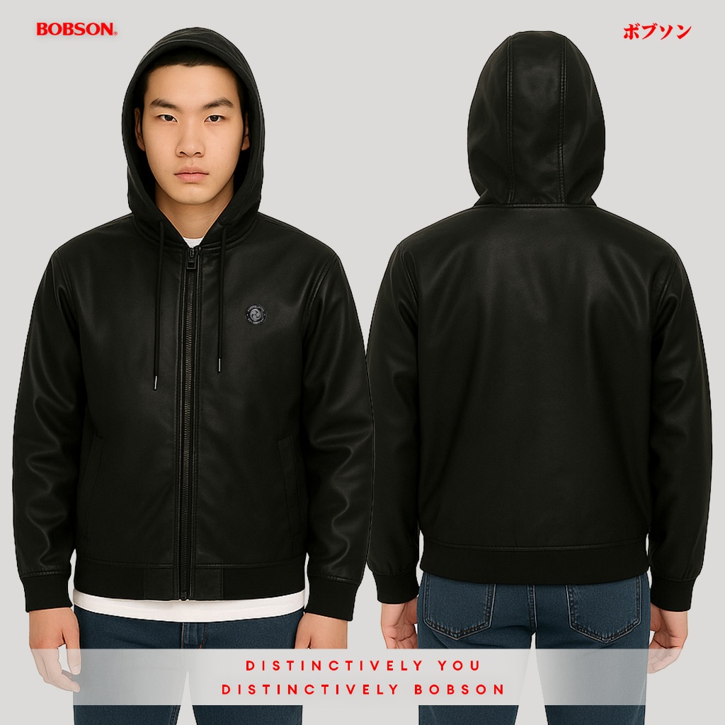Bobson Japanese Men's Basic Jacket Oversized Fitting 177975 (Black ...