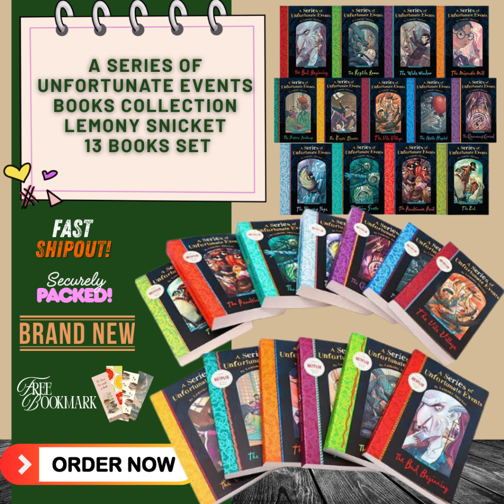 A Series of Unfortunate Events Books Collection Lemony Snicket 13 Books ...