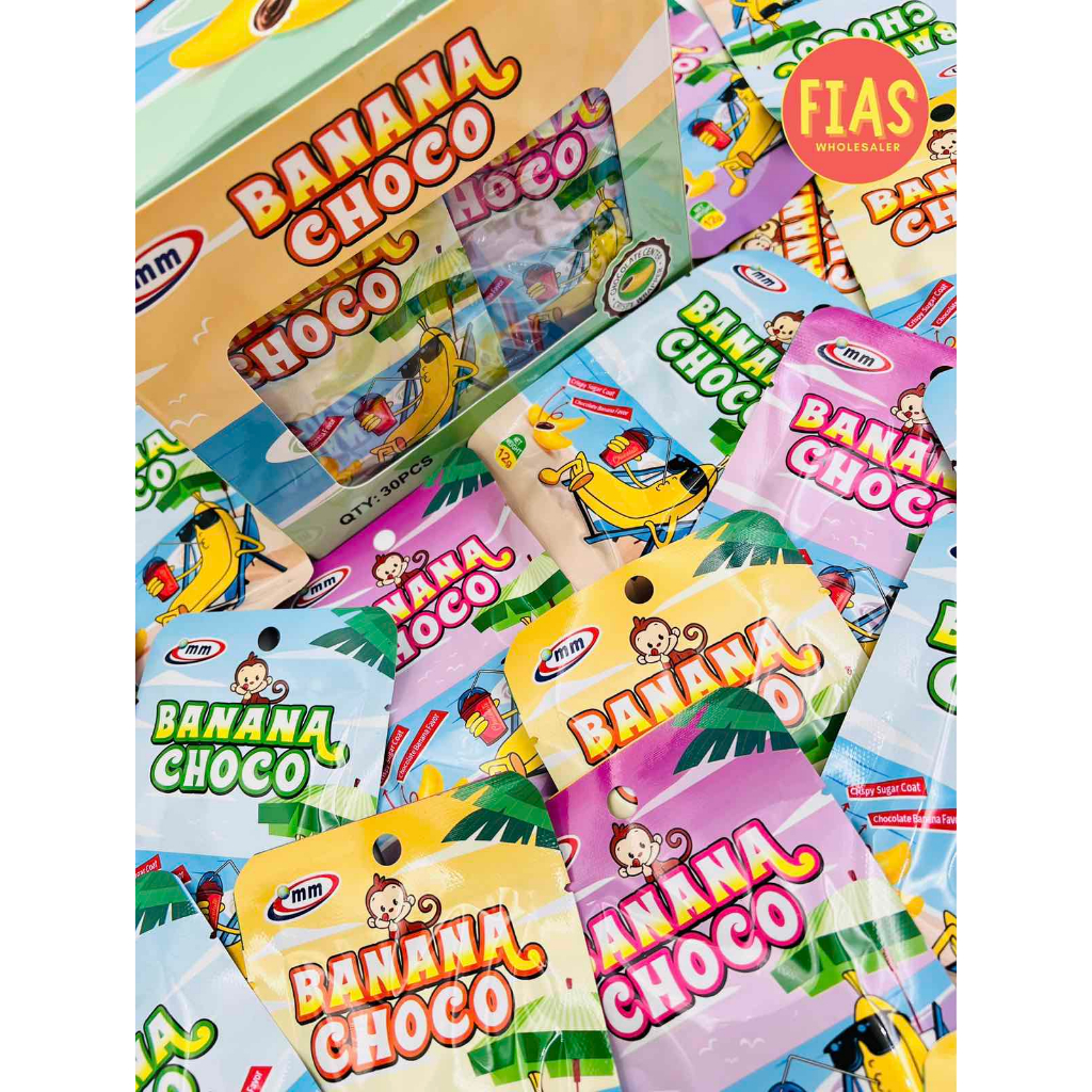 30 pcs Choco Banana Candy | Shopee Philippines