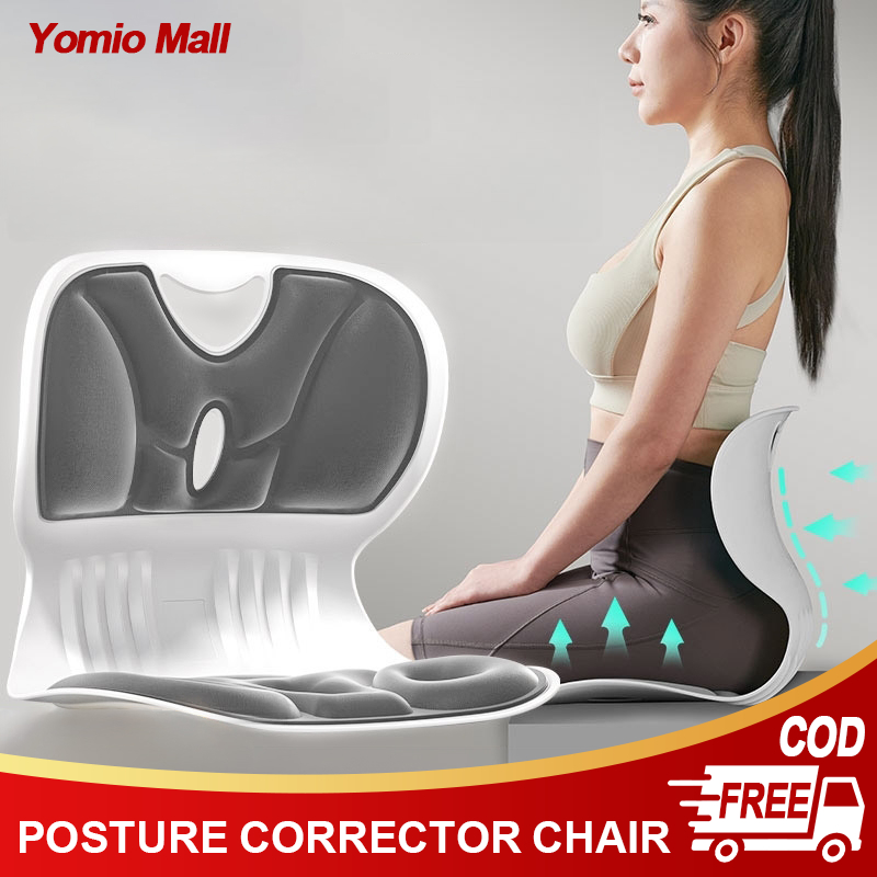 Yomio Posture Corrector Chair Lumbar Back Pain Relief Ergonomic Support ...