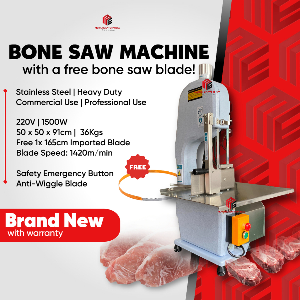 MONARIS Bonesaw Cutter Bone Saw Table Top Type 250 Frozen Meat Slicer ...