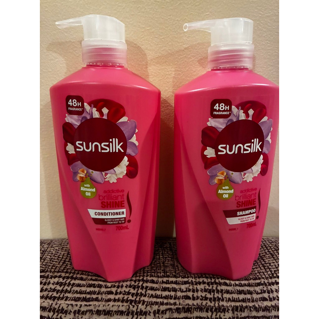 Sunsilk brilliant Shine Shampoo/Conditioner-700ml | Shopee Philippines