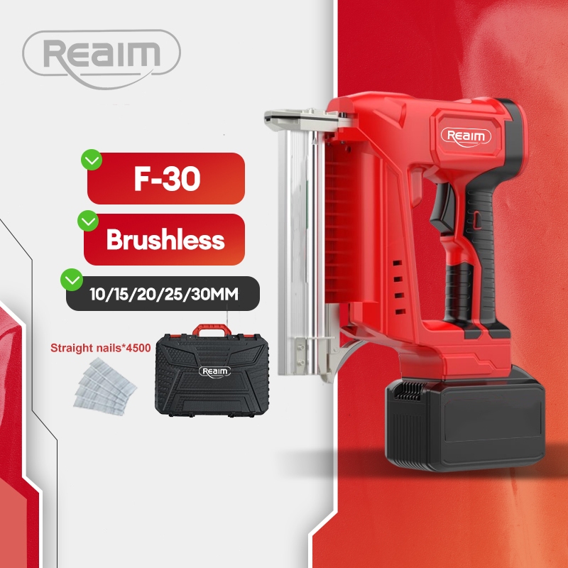 REAIM Nail Gunner Heavy Duty Original F30 Nail Gun With 4500pcs Nails ...