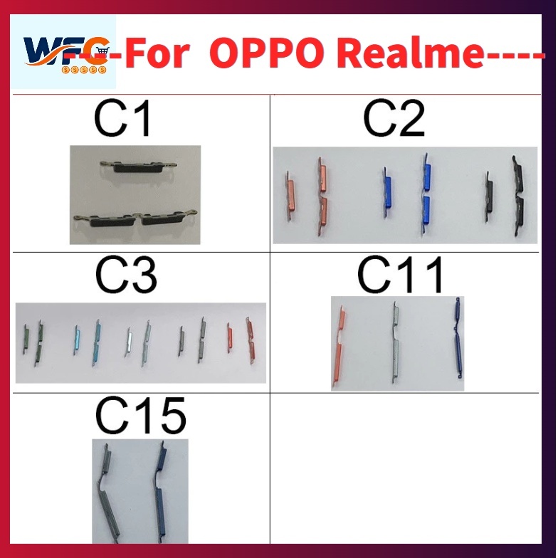 Power Volume Side Button Flex Cable For OPPO Realme C1 C2 C3 C11 C15 ...