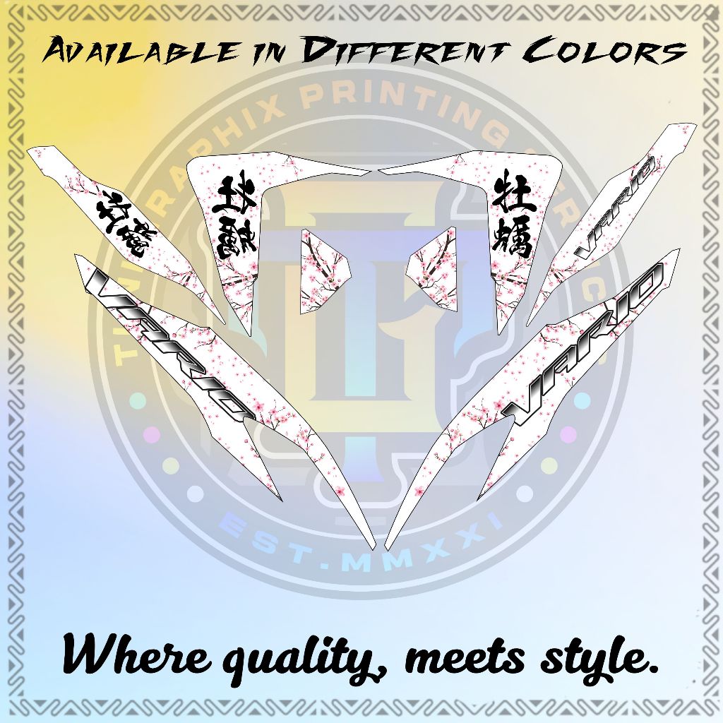 Honda Click 125i V2 Sakura White Series Decals | Shopee Philippines
