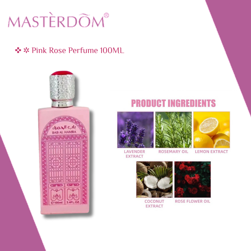 Pink Rose Perfume 100ml Dubai Arabia Perfume Long Lasting Love Perfume ...