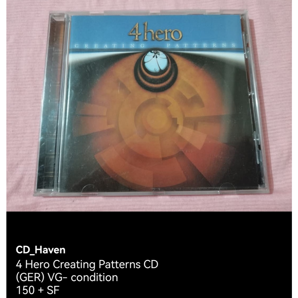 4 Hero Creating Patterns CD (unsealed) | Shopee Philippines