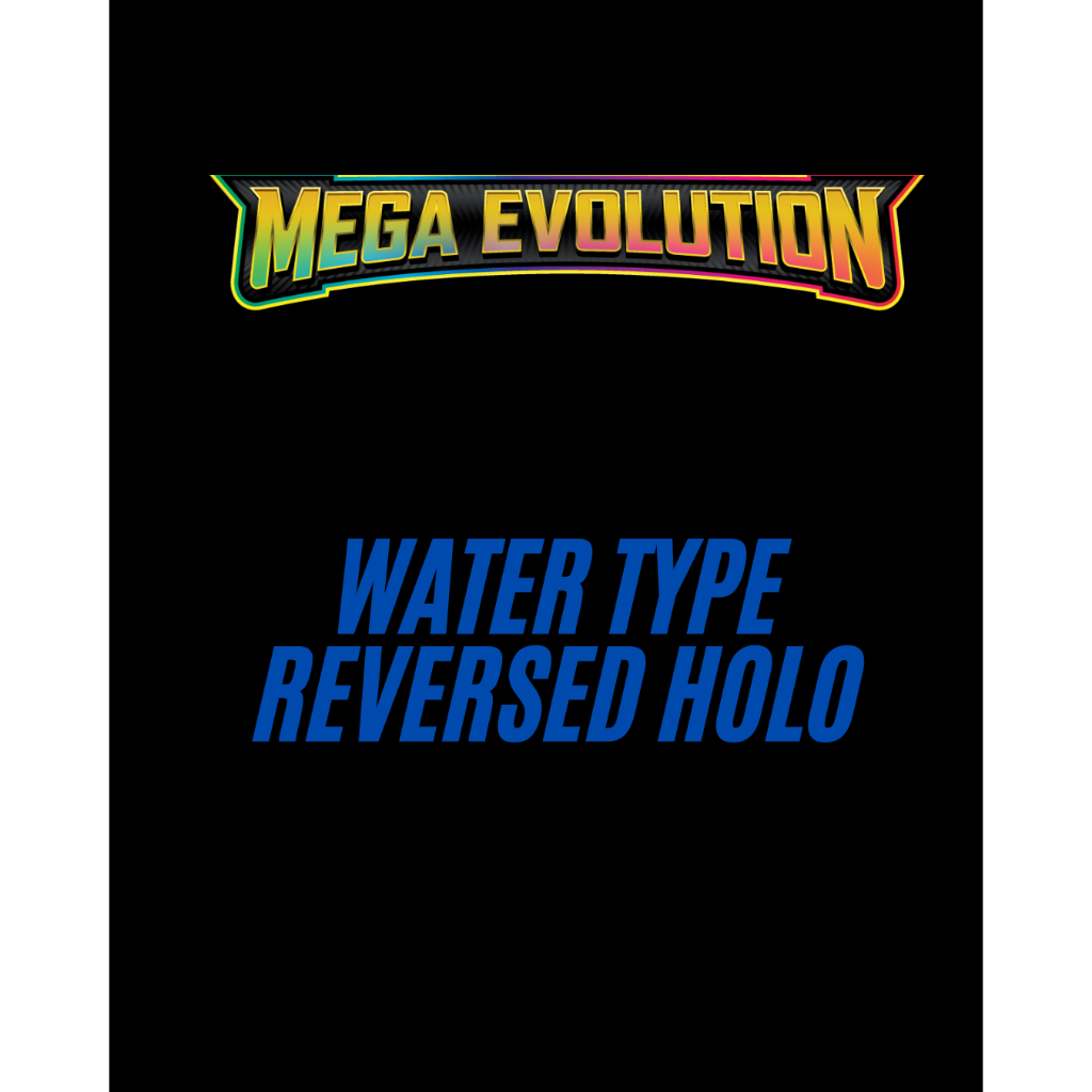Mega Evolution - Water Type Reversed Holo | Shopee Philippines