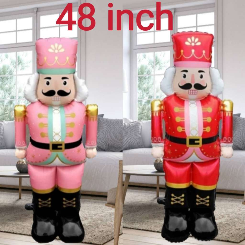 48 inches 4D Stand Nutcracker Soldier Base Merry Christmas party ...