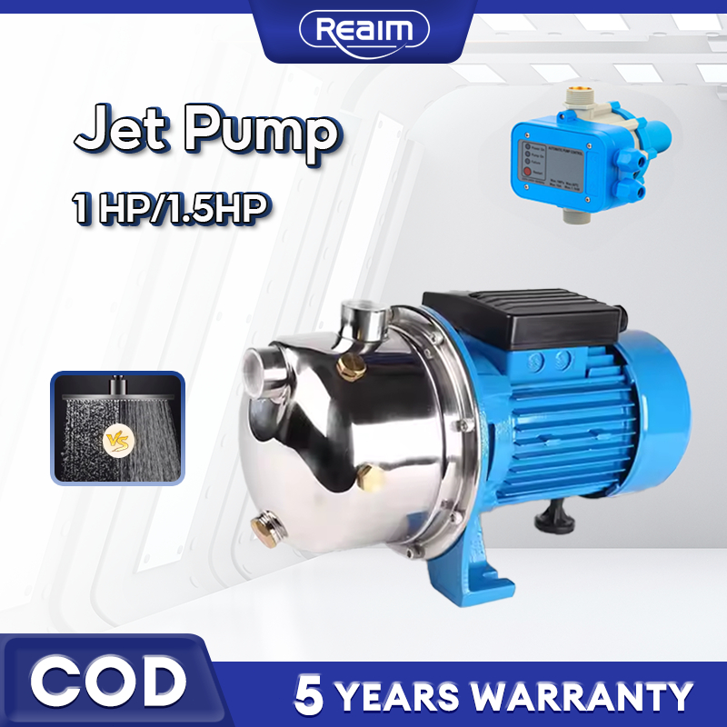 REAIM Jetmatic Water Pump Automatic Heavy Duty Stainless Steel Portable ...