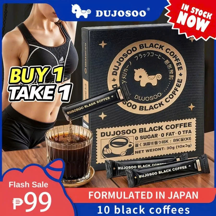 [BUY 1 TAKE 1] DUJOSOO Black Coffee Kofe High Protein nd Zero Fat Zero ...