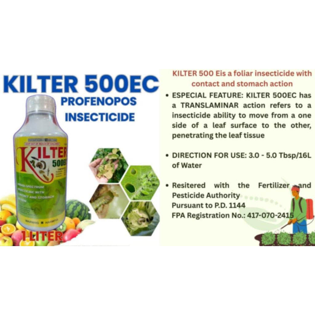 Kilter 500ec Insecticide For Plants Vegetable(1liter) | Shopee Philippines
