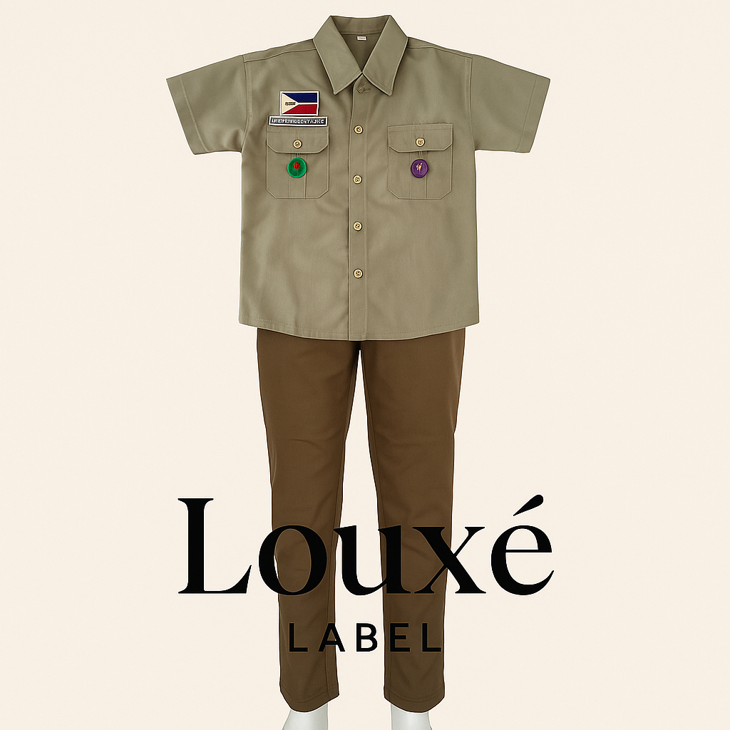 TYPE A BSP Repellant Scouting Polo and Pants School Uniform for Kids to ...
