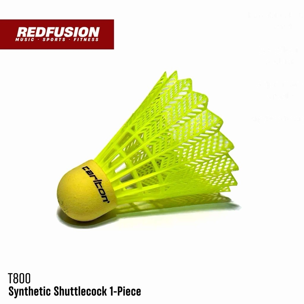 Carlton T800 1-Piece Yellow Badminton Shuttlecock (Premium Synthetic ...
