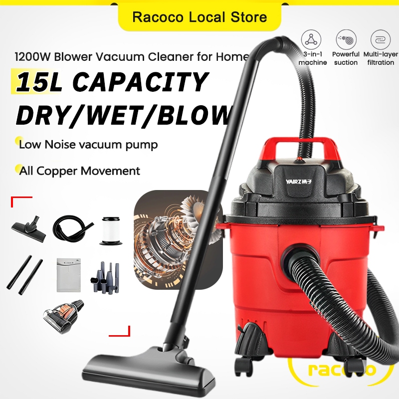 Vacuum Cleaner 15L Household Carpet Vacuum Cleaner 3 in 1 Wet Dryer ...