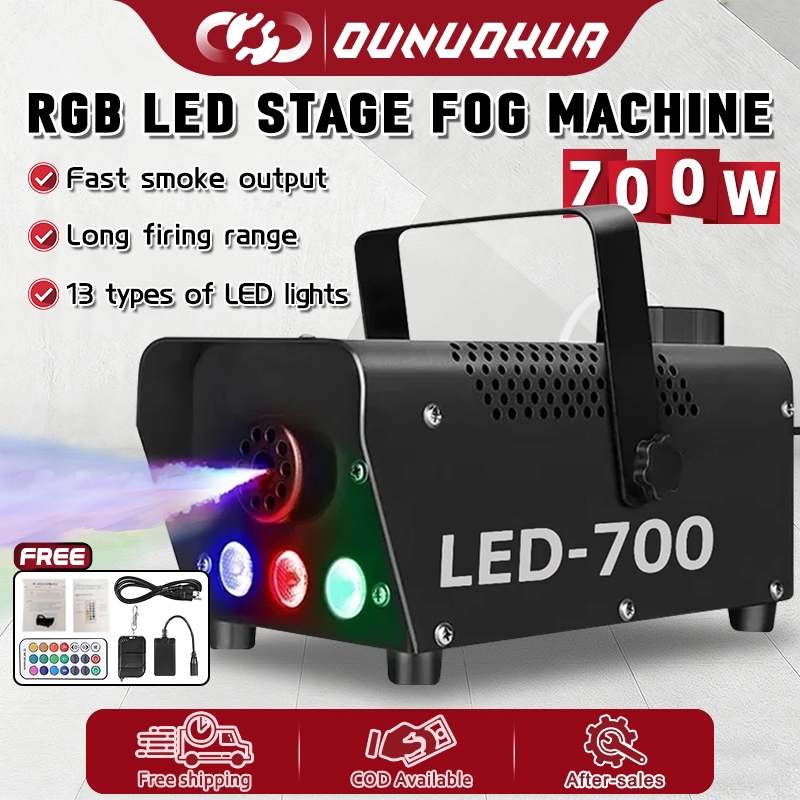 Fog Machine 700W RGB Led Fog Machine With Remote Control For Party ...