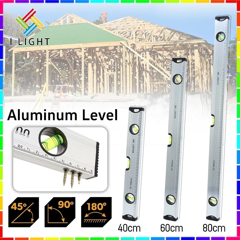 Aluminum Level Bar 400mm,600mm,800mm Level Ruler With Magnet | Shopee ...