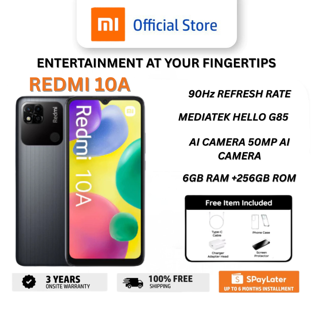 Redmi 10A & 9A 5G Smartphone | 6GB RAM + 128GB | 5000mAh | 13MP 6.53 ...