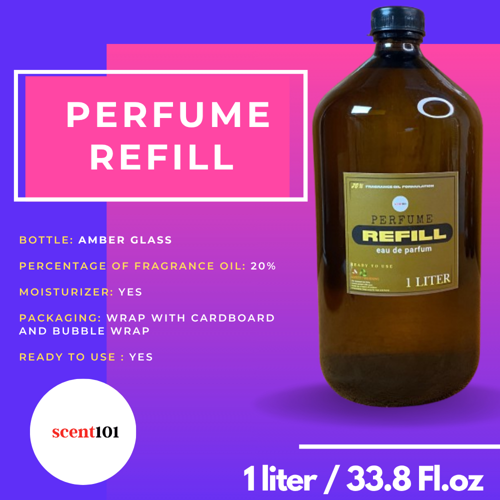 1L Perfume Refill | 20% Oil-Based Inspired Fragrance | High-Quality ...