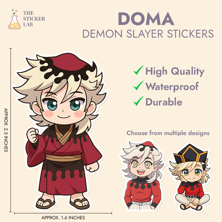 The Sticker Lab - Demon Slayer Stickers - DOMA (High Quality ...