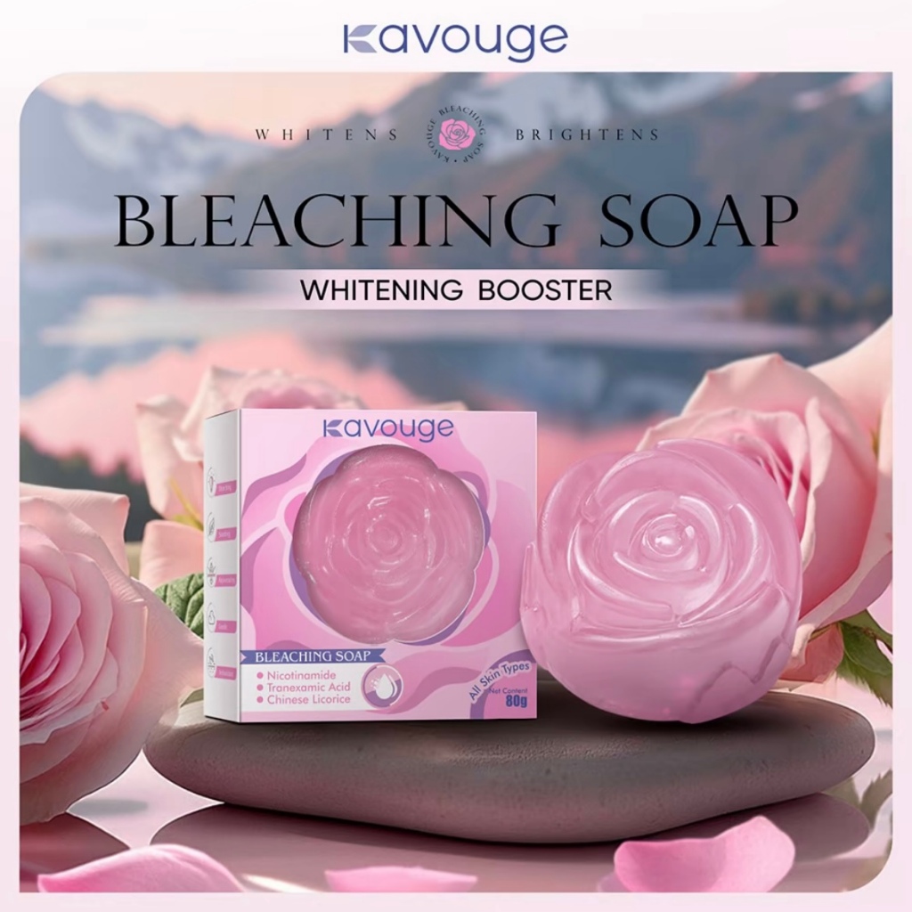 KAVOUGE BLEACHING SOAP WHITENING BOOSTER NIACINAMIDE FACE & BODY CARE ...