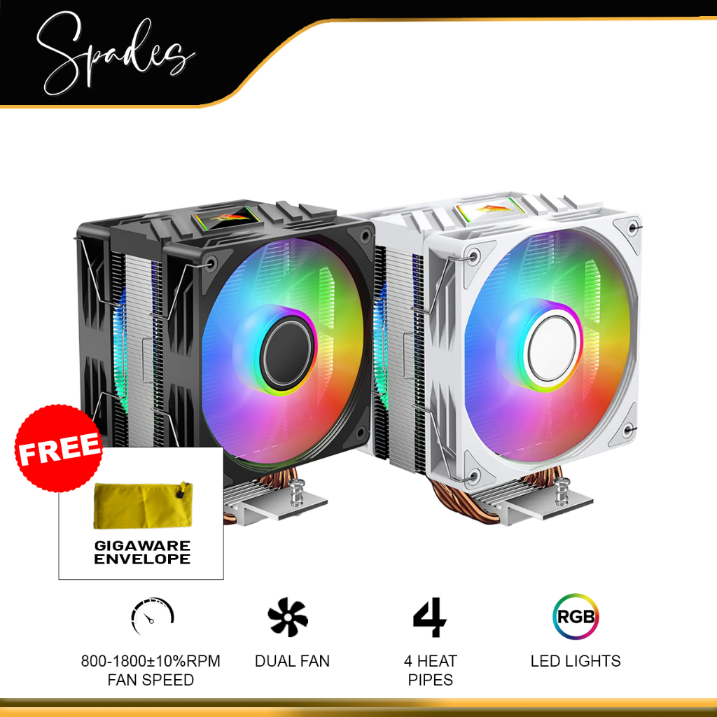 Jungle Leopard K400 PRO CPU Cooler PC Computer, 1800RPM Dual 120mm PWM ...