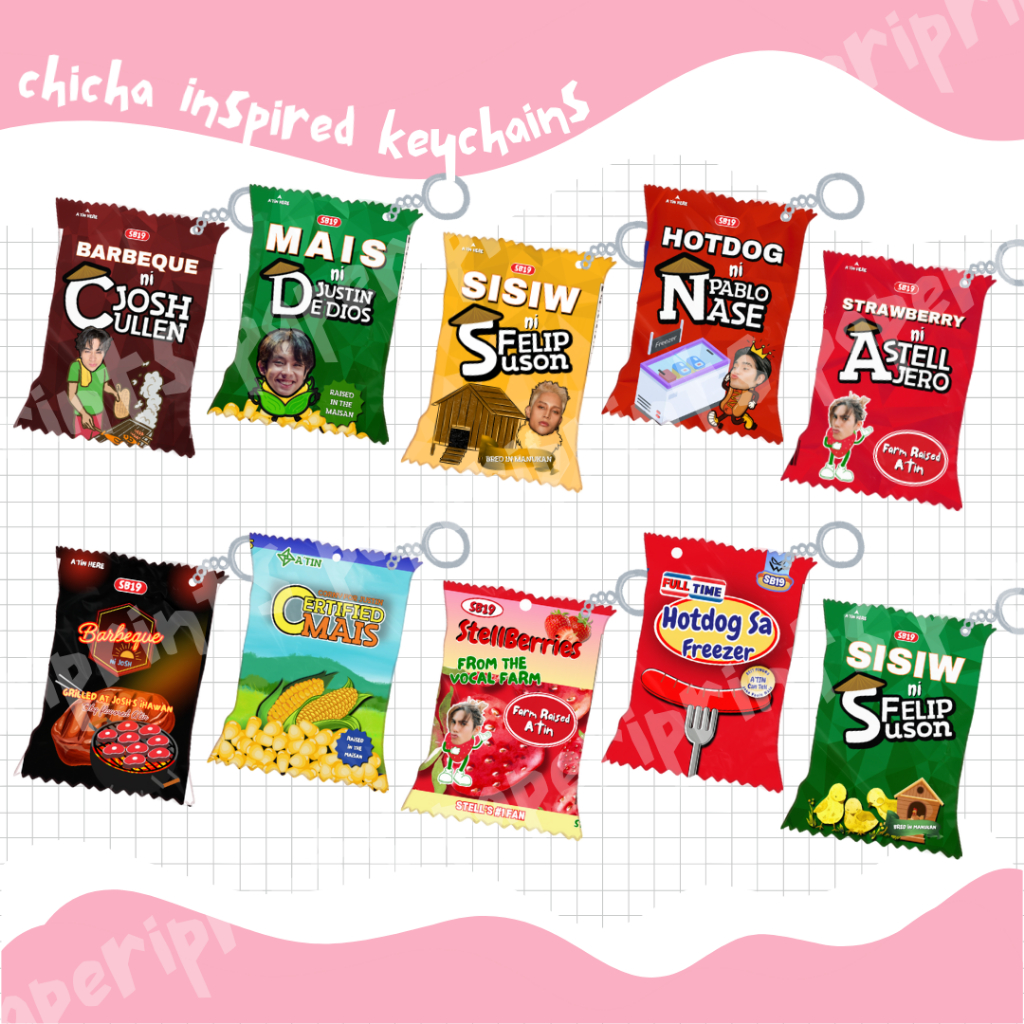 CHICHA INSPIRED KEYCHAINS SB19 ENHYPEN SEVENTEEN KATSEYE PLAVE UNIS ...