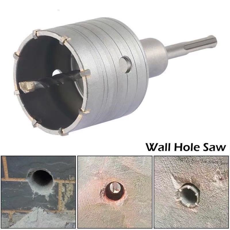 Concrete Hole Saw Cutter Heavy-Duty Tooth Drill Bit for Brick & Wall ...