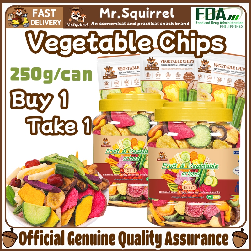 Mr.squirrel Vegetable Chips 10 in 1 Dried Fruits and Vegetables Chips ...
