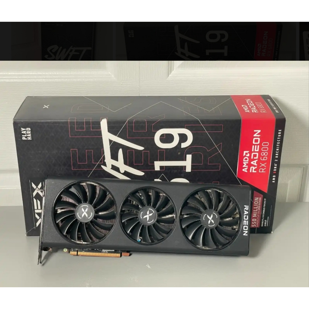 XFX SPEEDSTER SWFT 319 AMD Radeon RX 6800 CORE Gaming 16GB GDDR6 ...