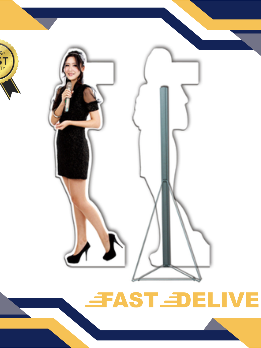 Life Size Board Standee/ Human Board Standee 1.2/ 1.5 Meters. Display ...