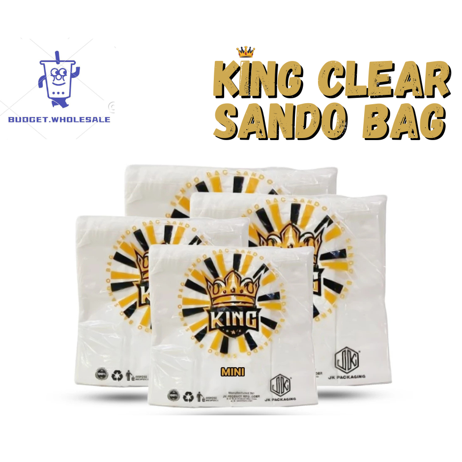 KING Clear Sando Platic Bag - Mini Tiny Medium Large | Shopee Philippines
