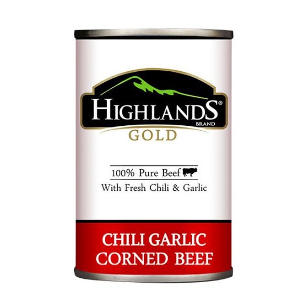 Highlands Gold Chili Garlic Corned Beef - 150g | Shopee Philippines