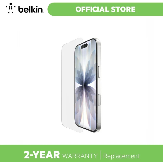 Belkin ScreenForce Tempered Glass Screen Protector for iPhone 17 Series ...